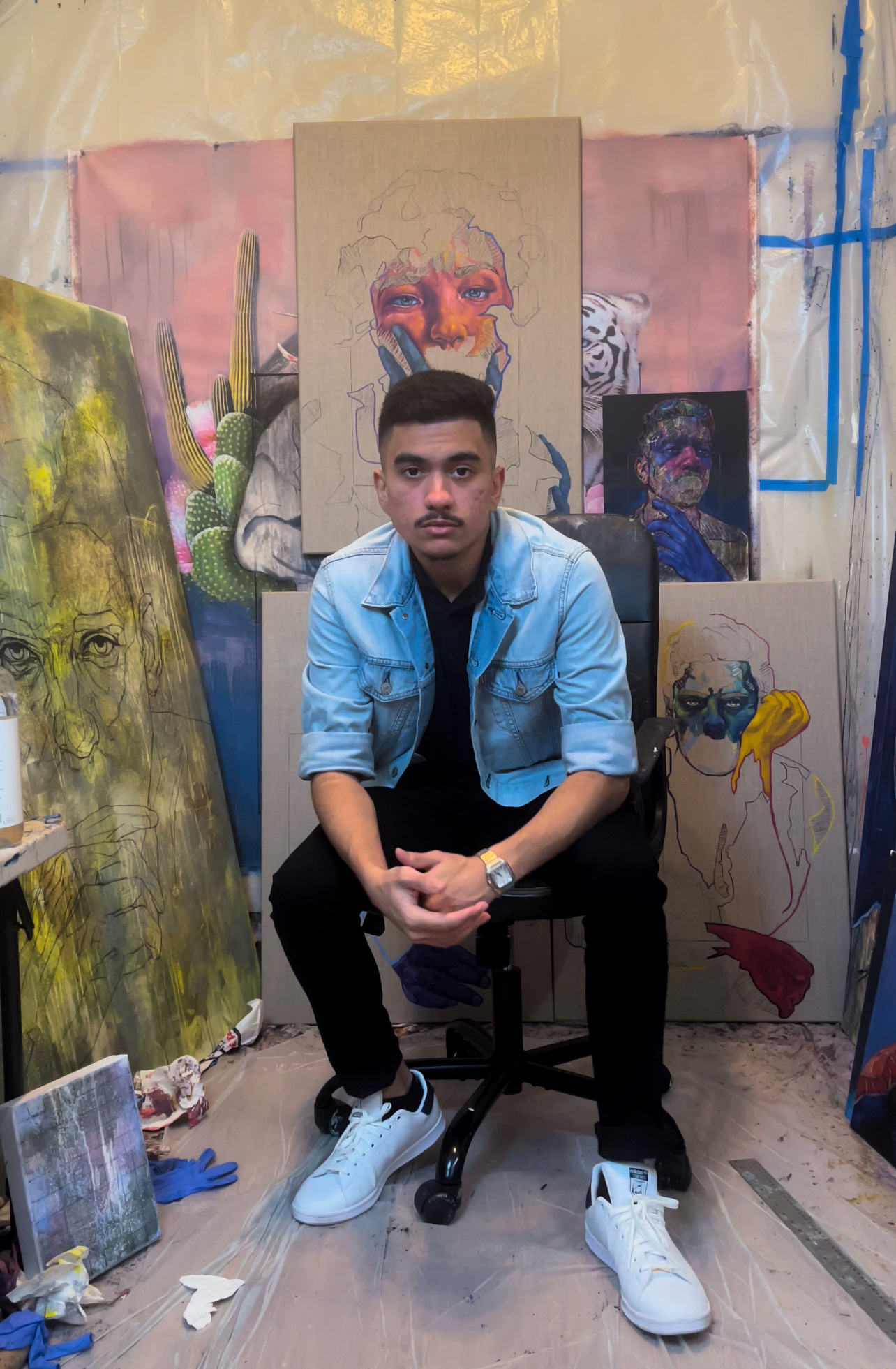 Kuwaiti Artist Ali Alamdar Paints Beauty in Distortion - Khaleejesque